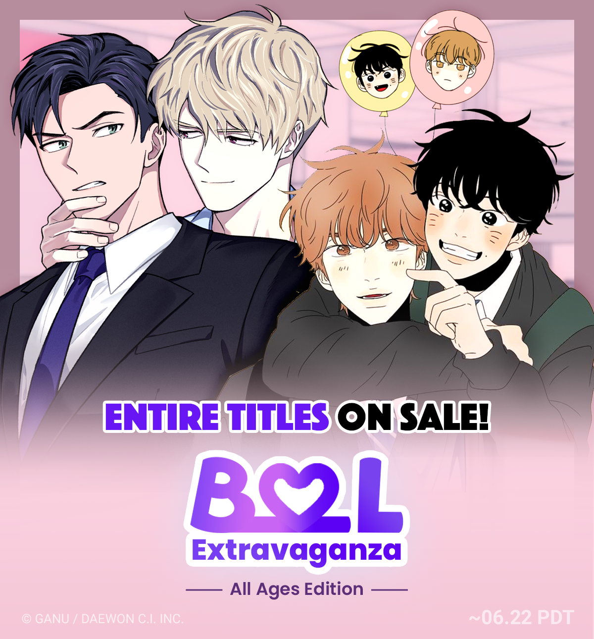 BL-Extravaganza - All-Ages Edition - Entire titles on sale! - Lezhin Comics