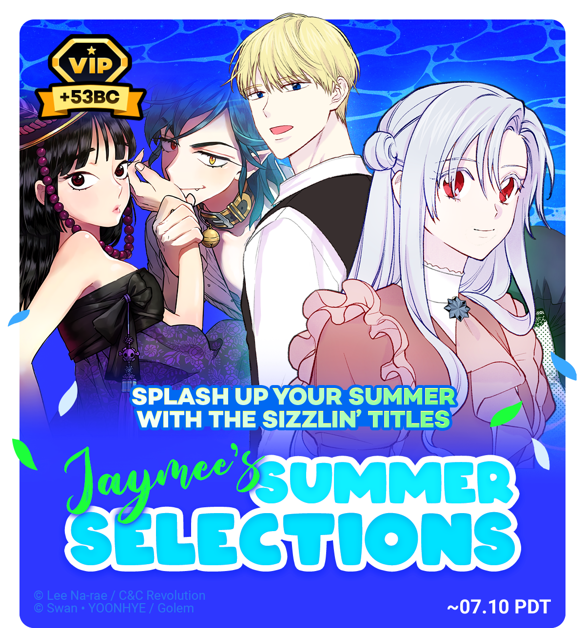 Jaymee's Summer Selections - Get Entire Titles on Sale! - Lezhin Comics